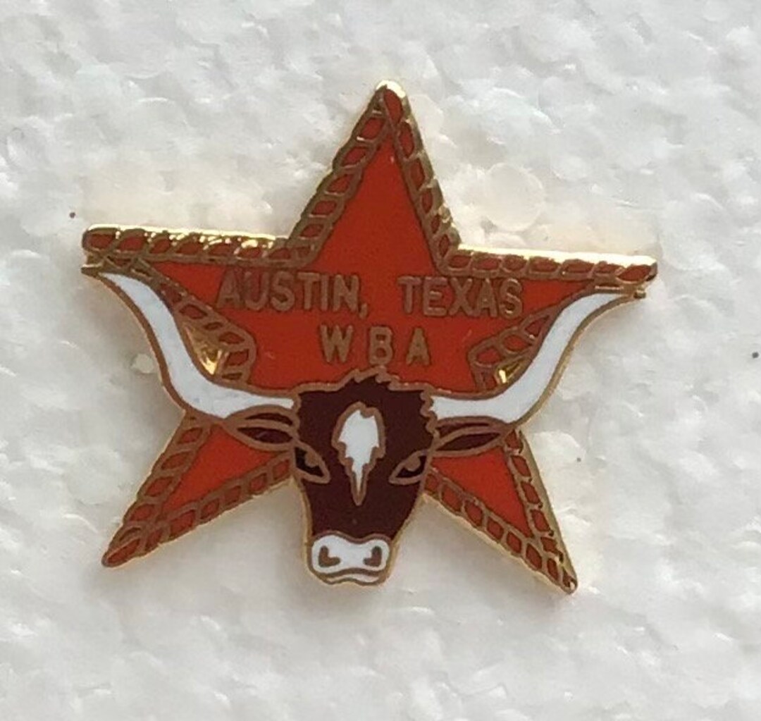 Lapel Pin Souvenir Austin Texas WBA Club Pin Back Style - Etsy