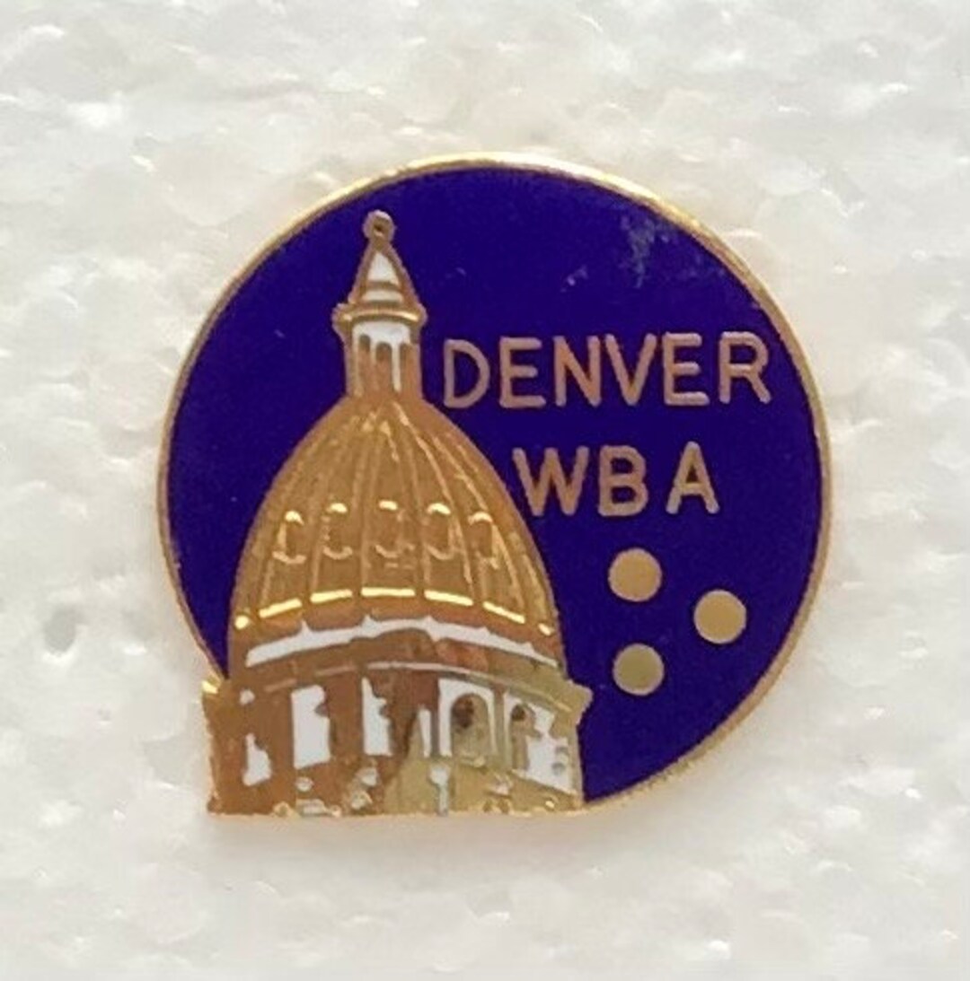 Lapel Pin Souvenir Denver Colorado WBA Club Pin Back Style - Etsy