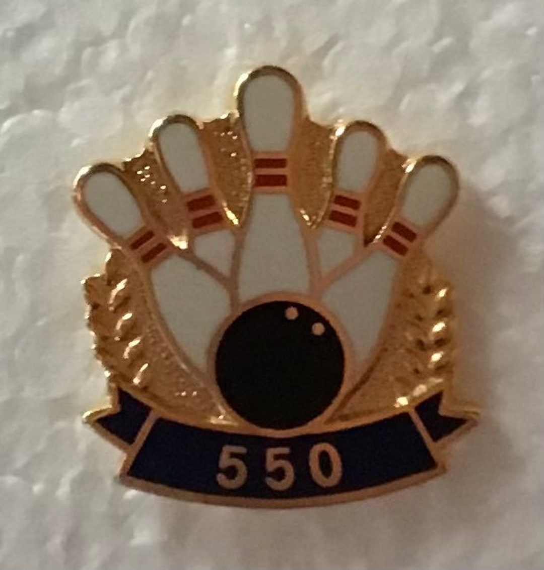 Vintage Bowling Lapel Pin 550 Club Series Pin Back - Etsy