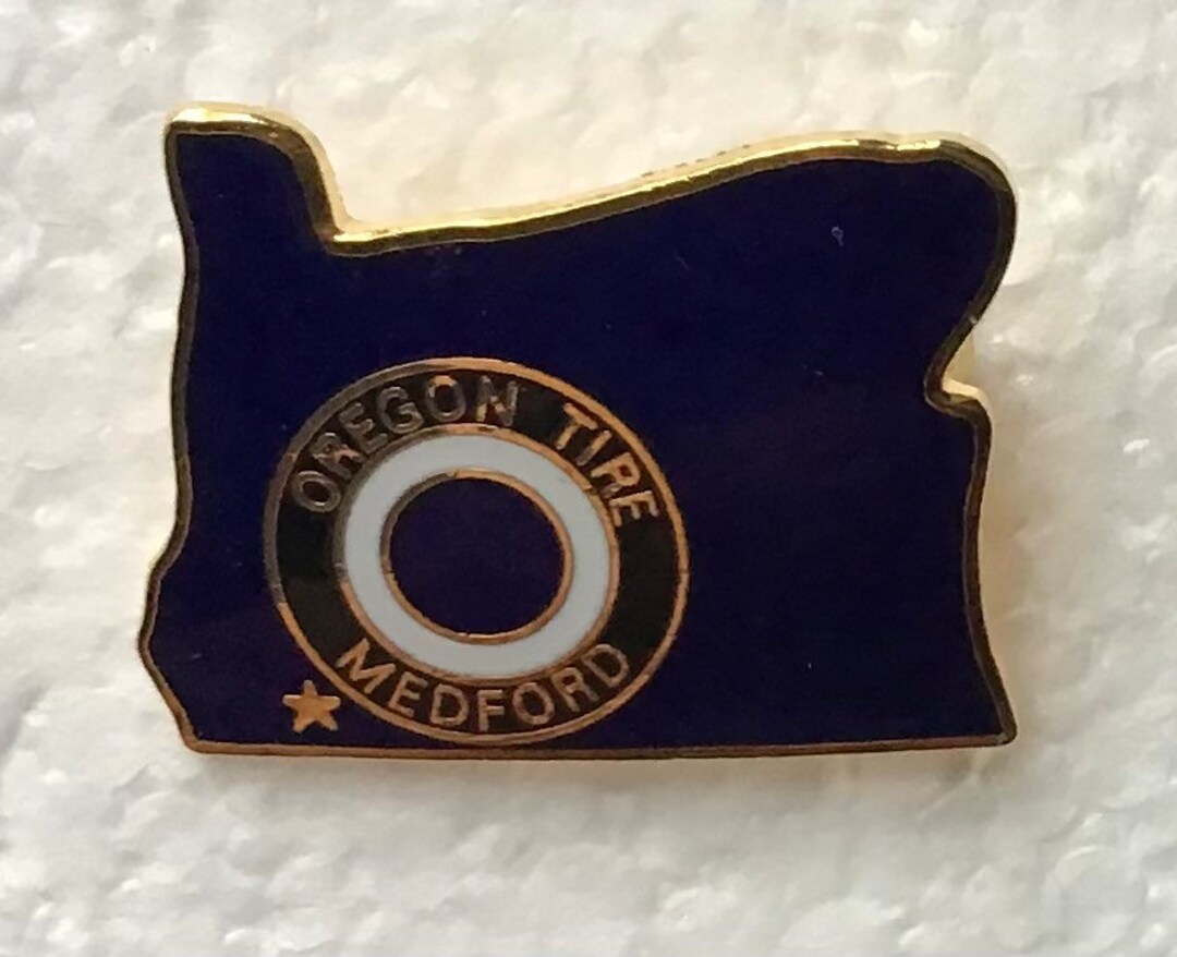 Clasp Style Lapel Pin Oregon Tire, Medford Oregon - Etsy