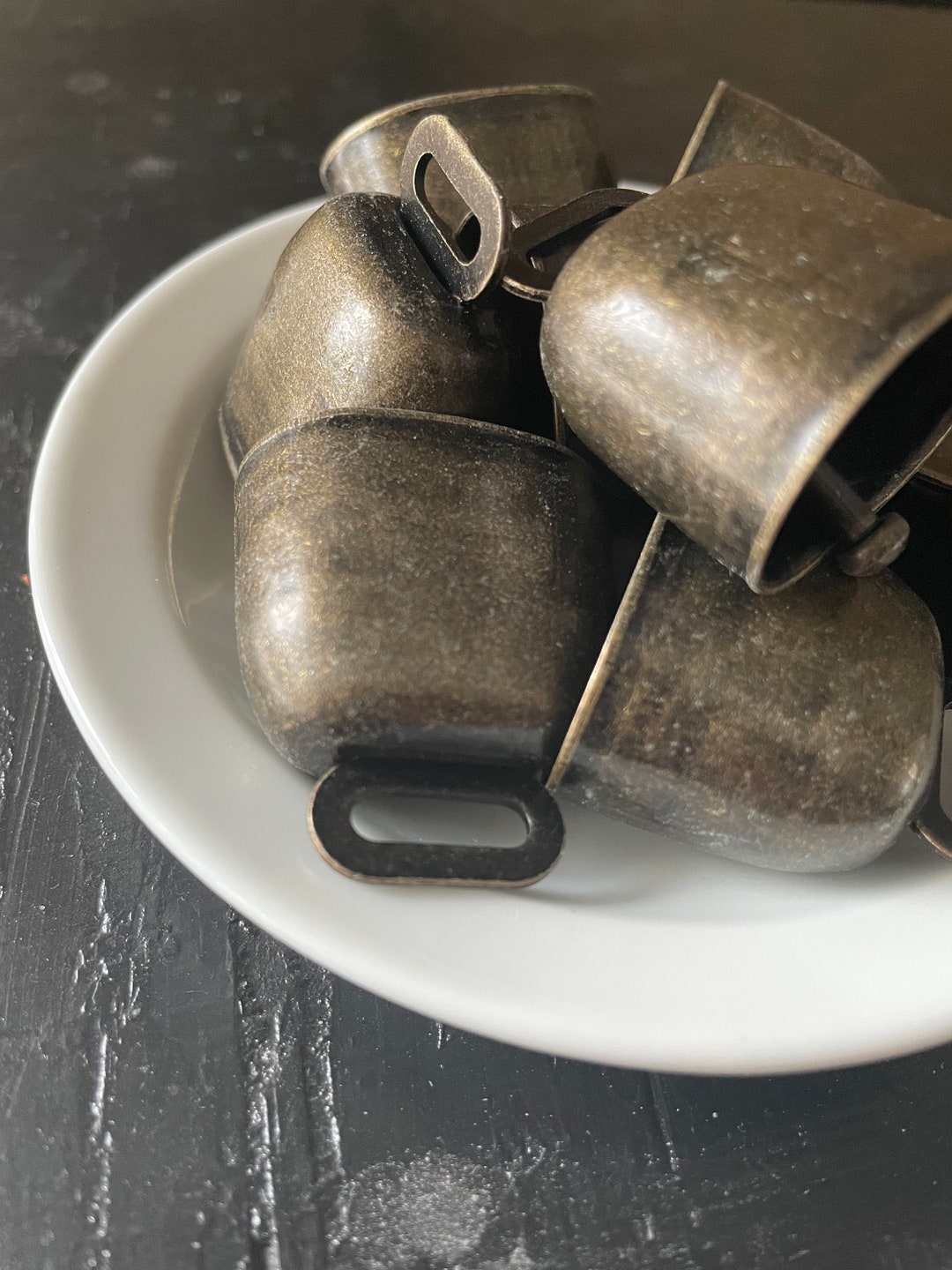 Rustic Cow Bells - Dark Finish - Primitive Christmas Decoration ...