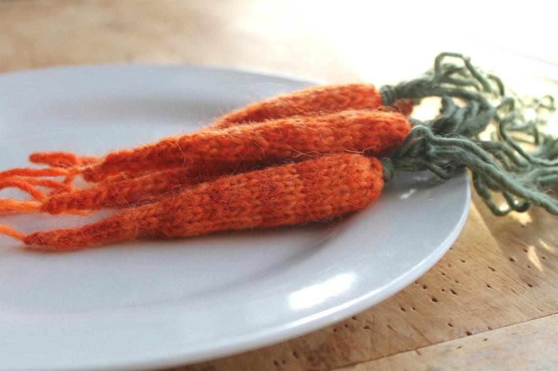 PDF Knitting Pattern Fresh Knit Carrot Pattern Easter - Etsy