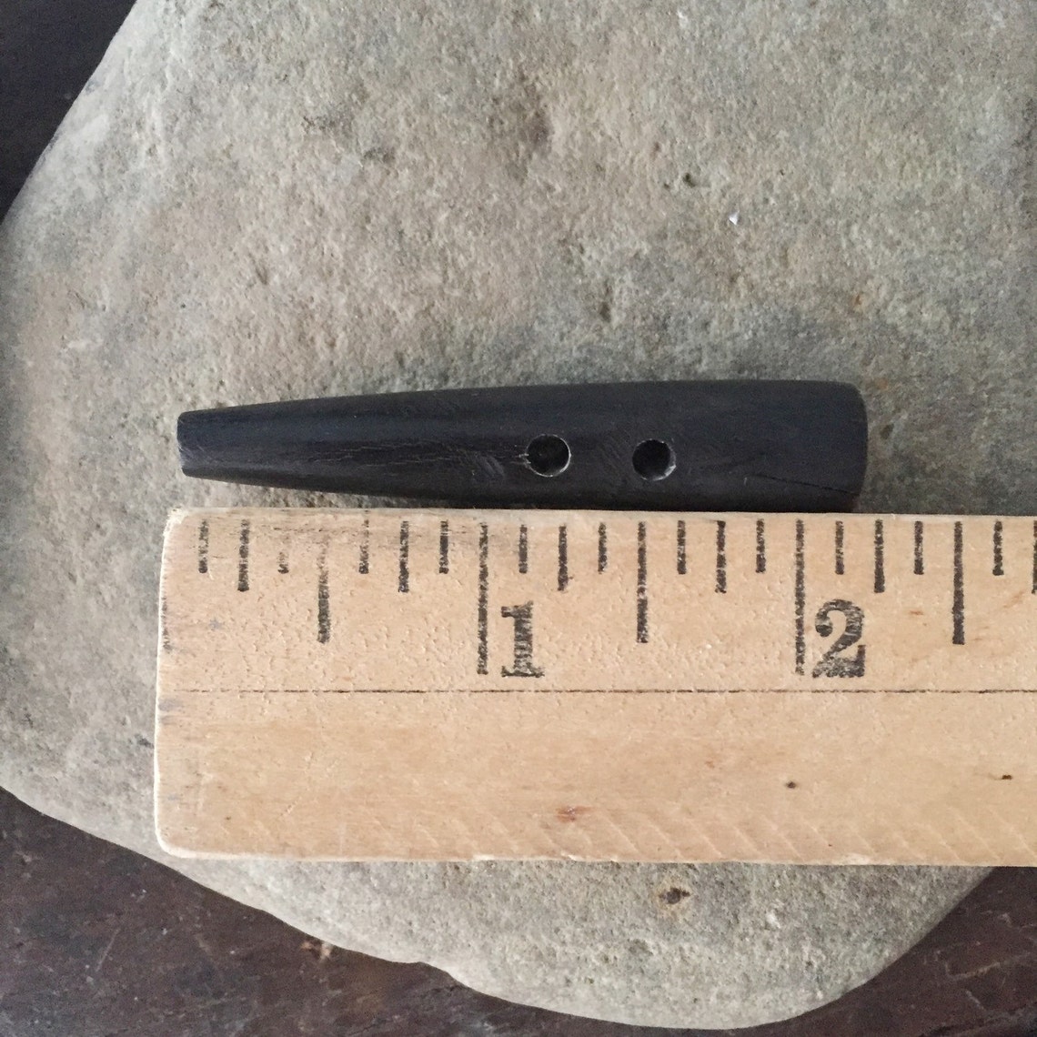 Black Horn Toggle Button (about 2") - Classic and Timeless - Perfect ...