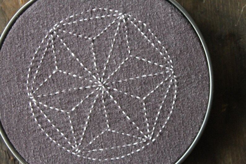 PDF Sashiko Star Embroidery Pattern Home Decor Wall Art | Etsy