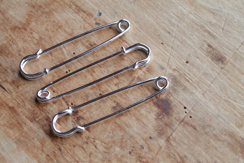 Extra Large 3 In. 70mm Silver Safety Pins Kilt Pins - Etsy