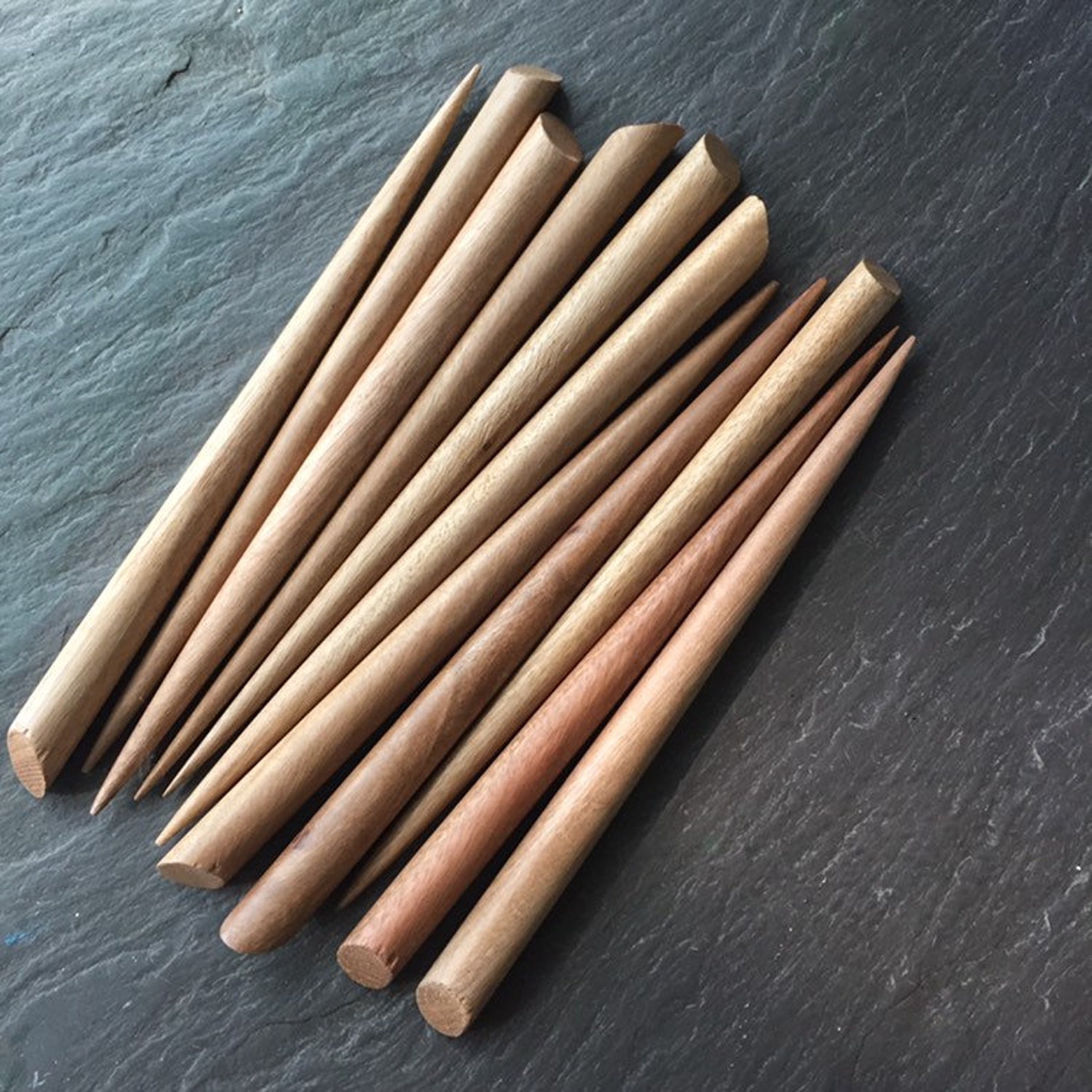 North Woods Wooden Hairsticks With No Holes 6 Solid - Etsy