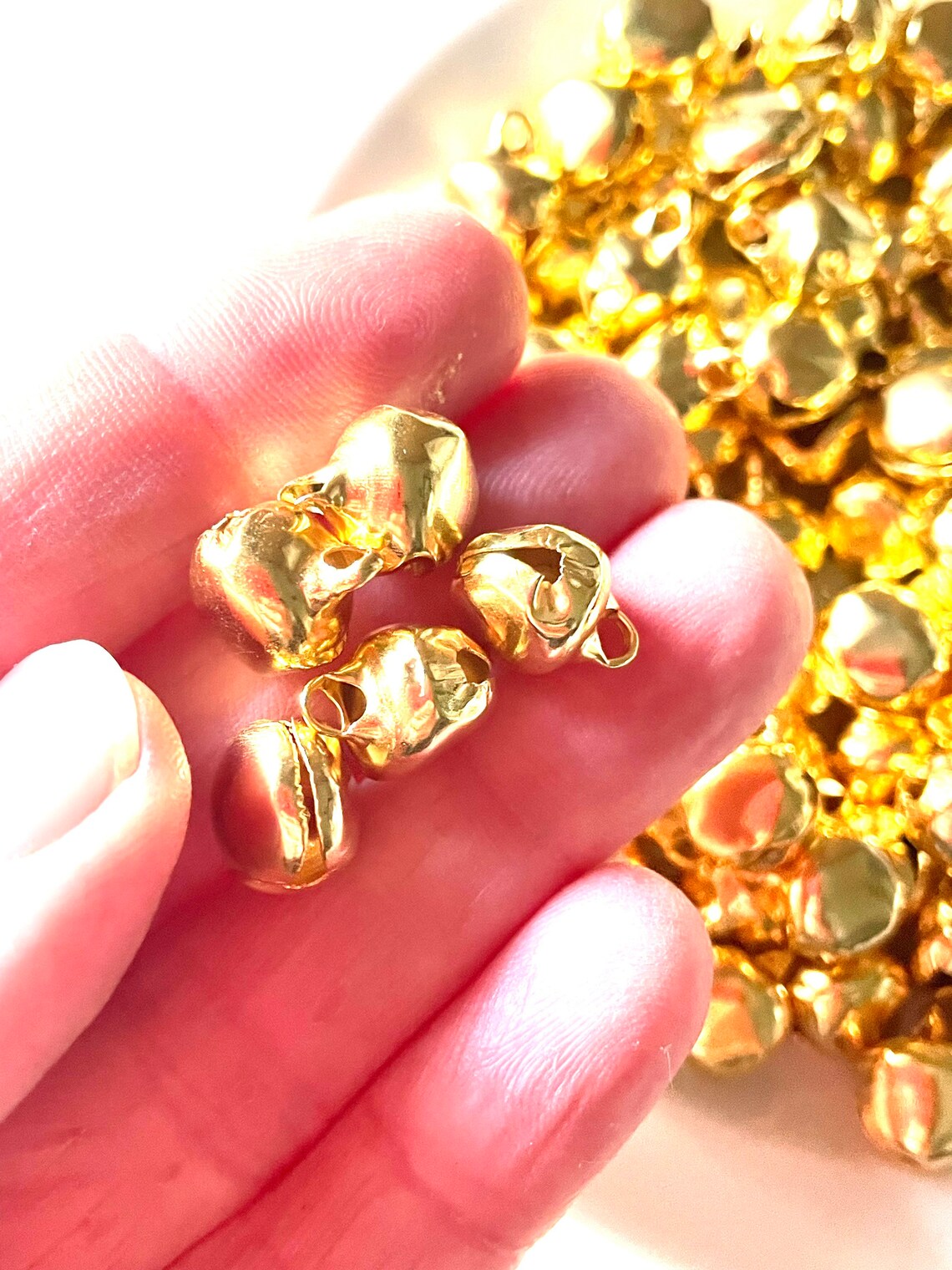 Odessa Medium 10mm Bright Gold Jingle Bells - Etsy