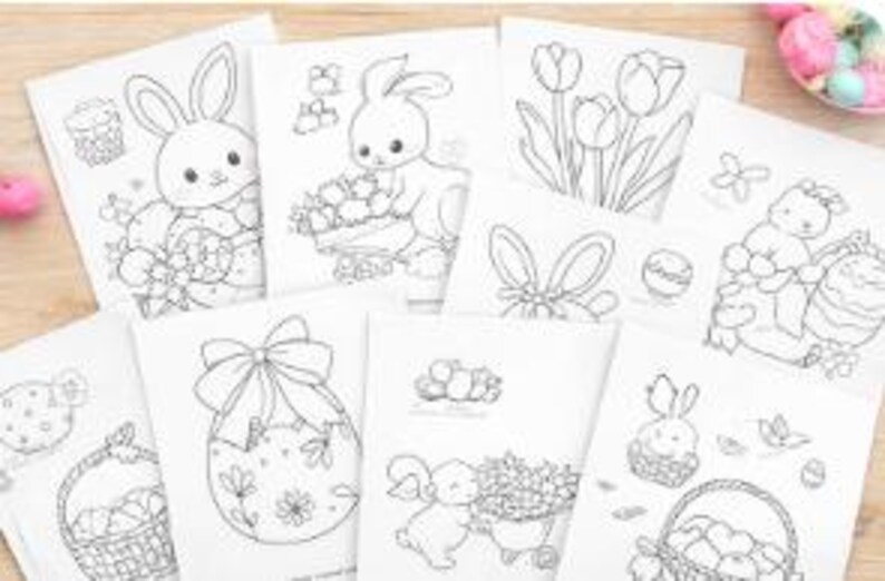 Easter Coloring Book for Kids | Bilingual Spanish-english Activity ...