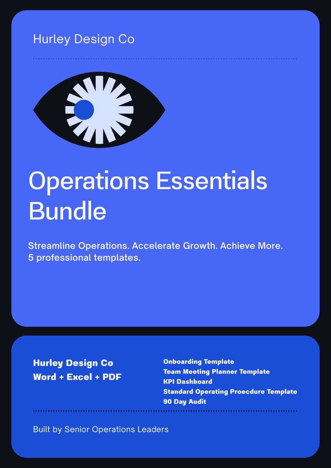 Operations Essentials Bundle | Onboarding Checklist, SOP Template, KPI ...