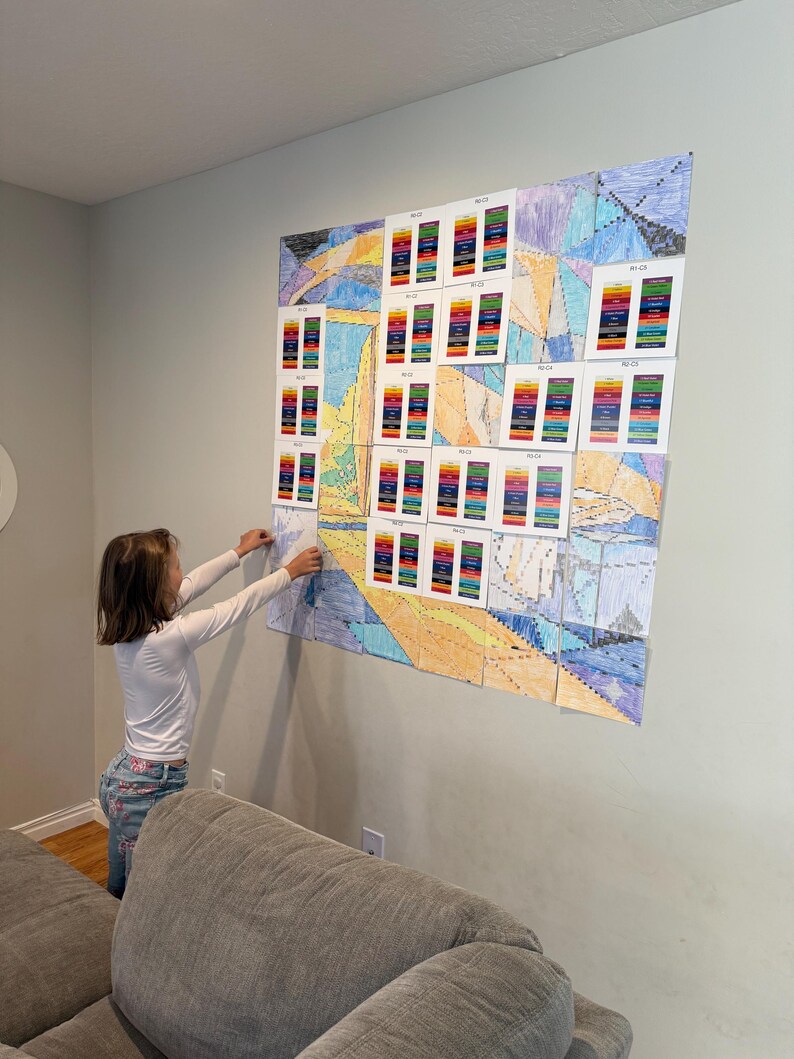 Easter Color by Number | Gethsemane | PRINTABLE 48" Giant Poster ...