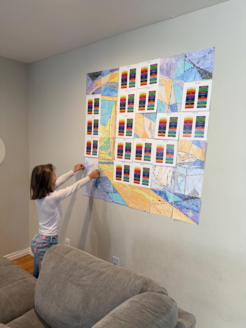 Lehi's Dream Color by Number | PRINTABLE 48" Giant Poster | Watercolor ...
