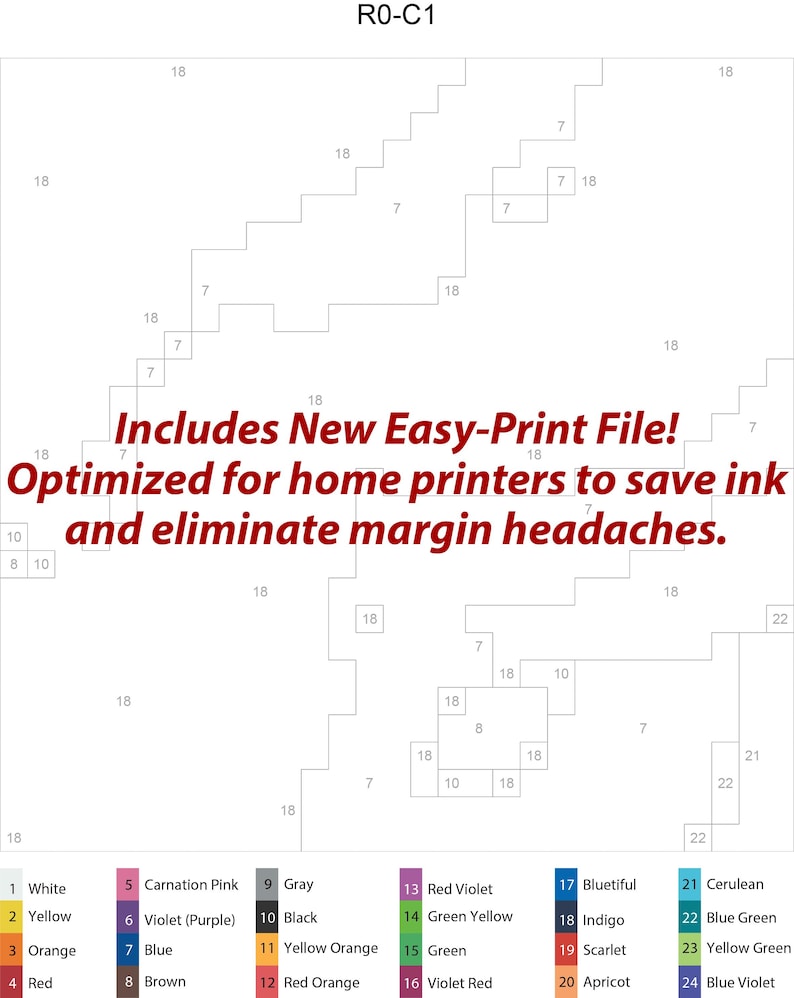 Lehi's Dream Color by Number | PRINTABLE 48" Giant Poster | Watercolor ...