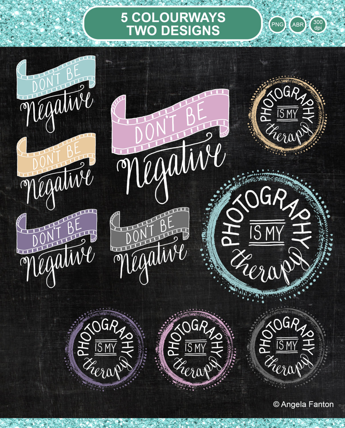 Photography Overlays Quote Clipart Hand-drawn Words Editable Digital ...