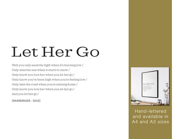 Passenger Let Her Go Cover Art