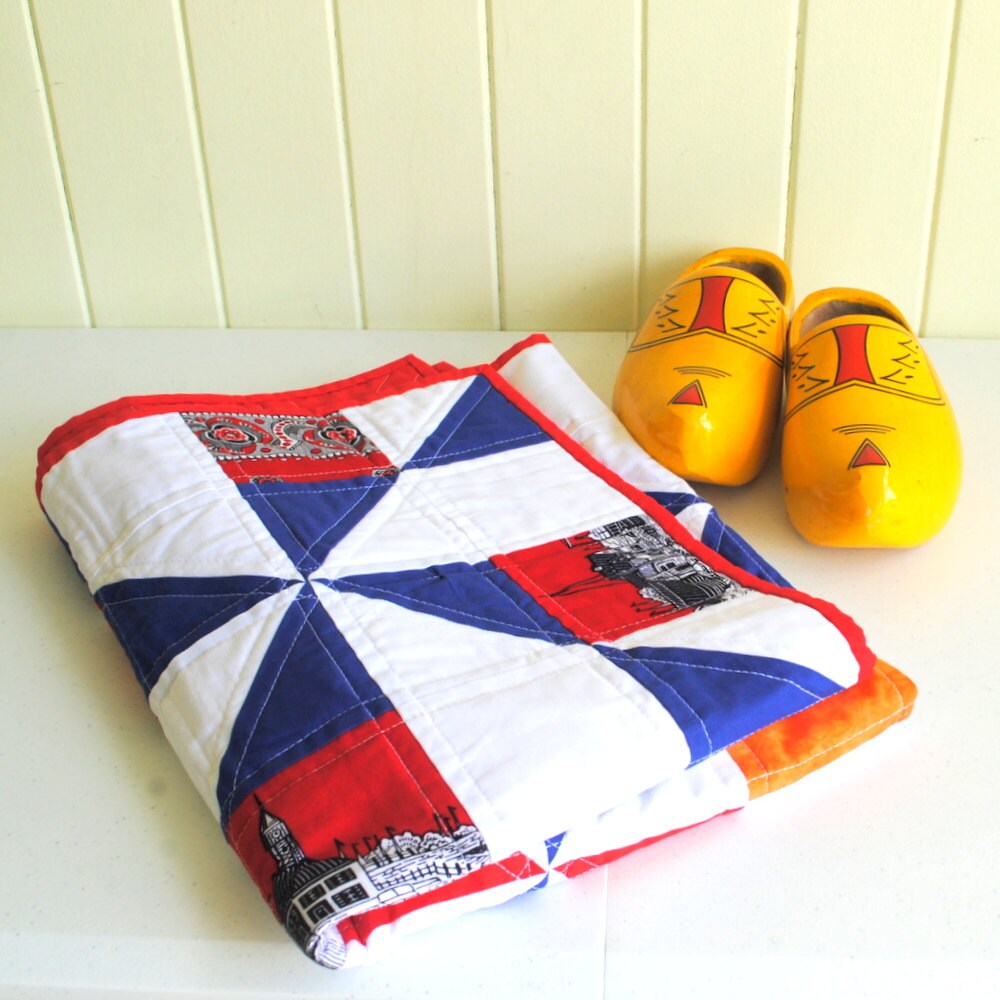 Dutch Windmills Baby Quilt PDF Pattern - Etsy