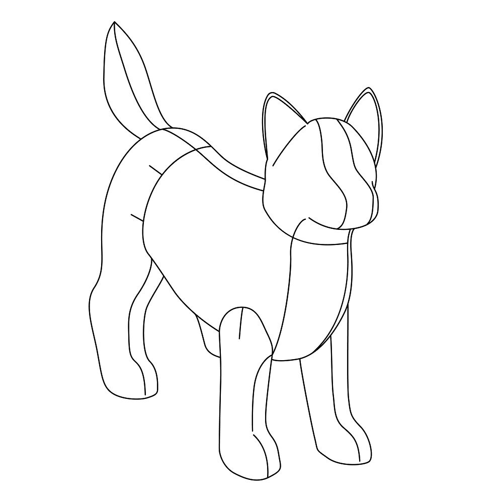 Standing Dog Plush Pattern PDF Instant Download / Canine Plush - Etsy