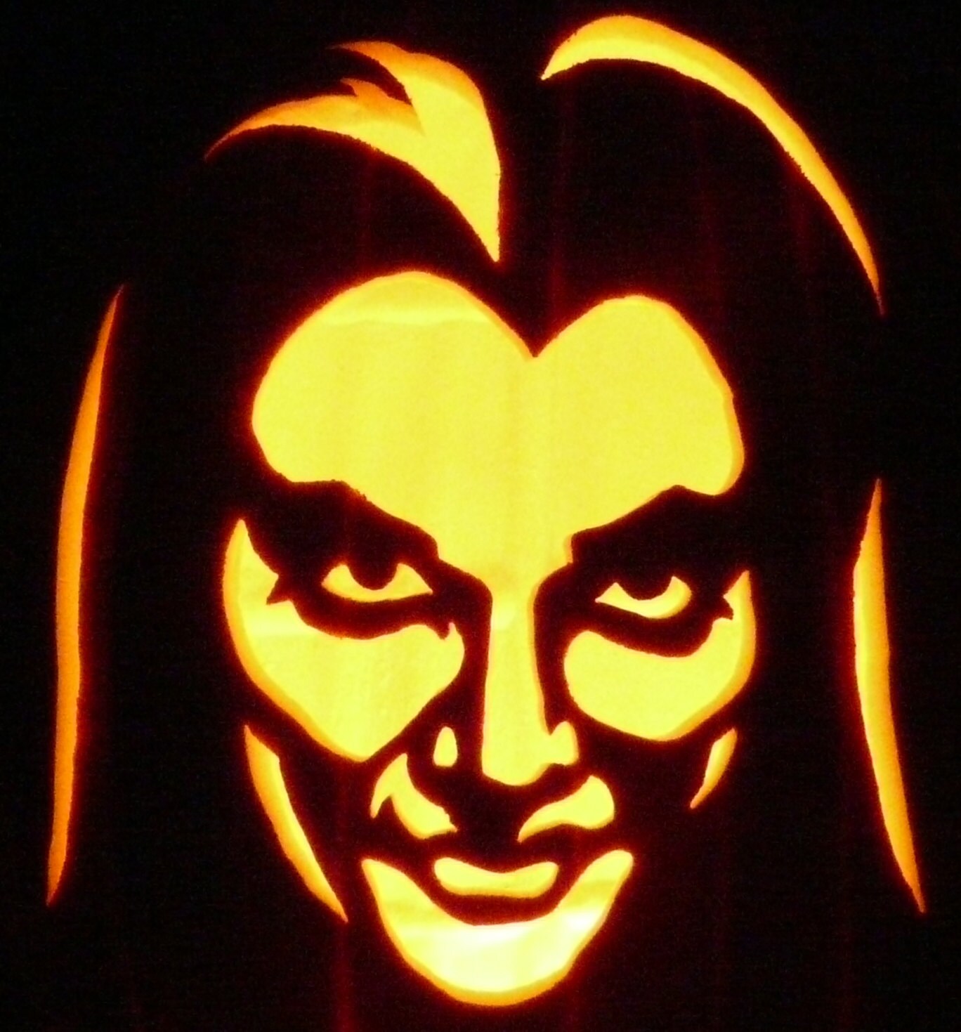 Herman Munster Character Hand-carved on a Foam Pumpkin for Halloween ...