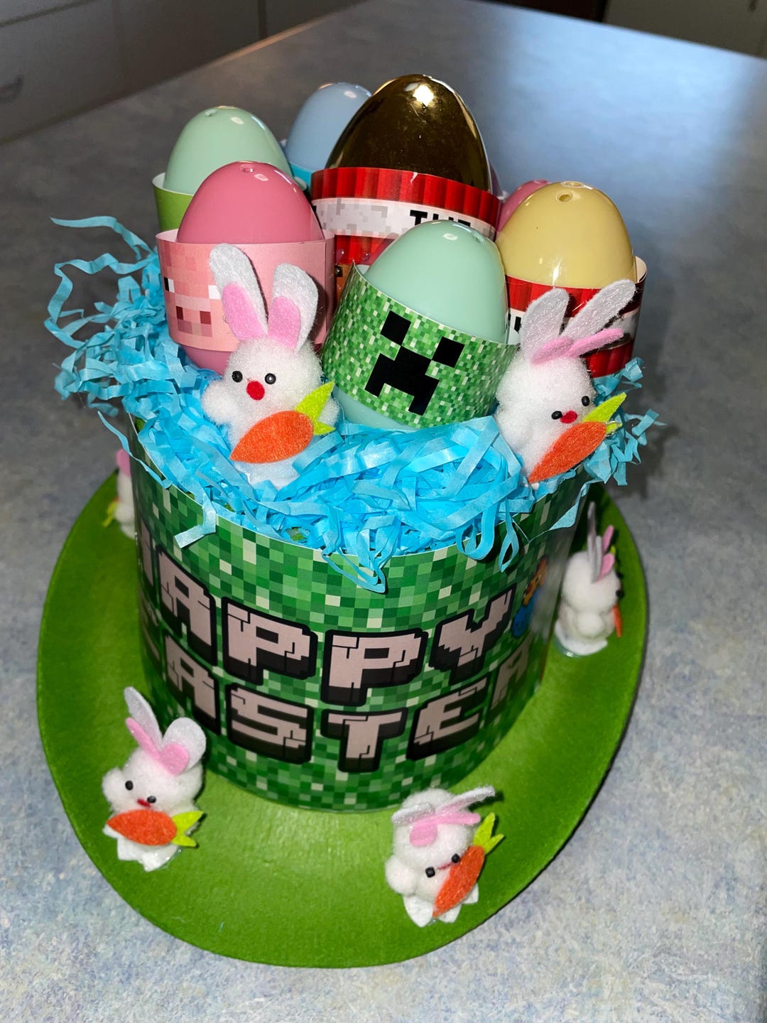 M-craft Easter Hat Printable, Kids Easter Craft, DIY Easter Hat Kit ...