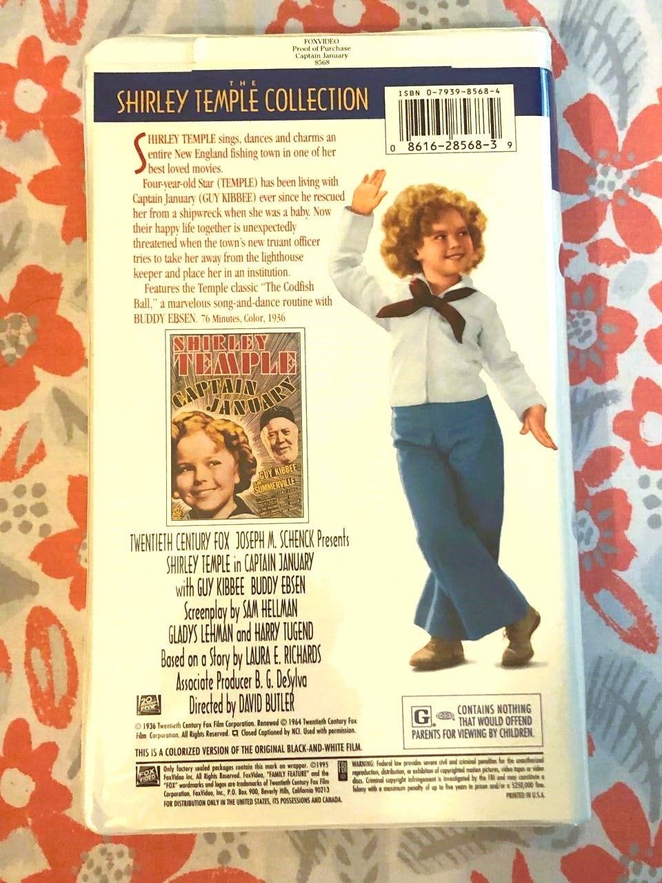 Shirley Temple ~ Captain January ~ VHS 1994 Color Version ~ Classic ...