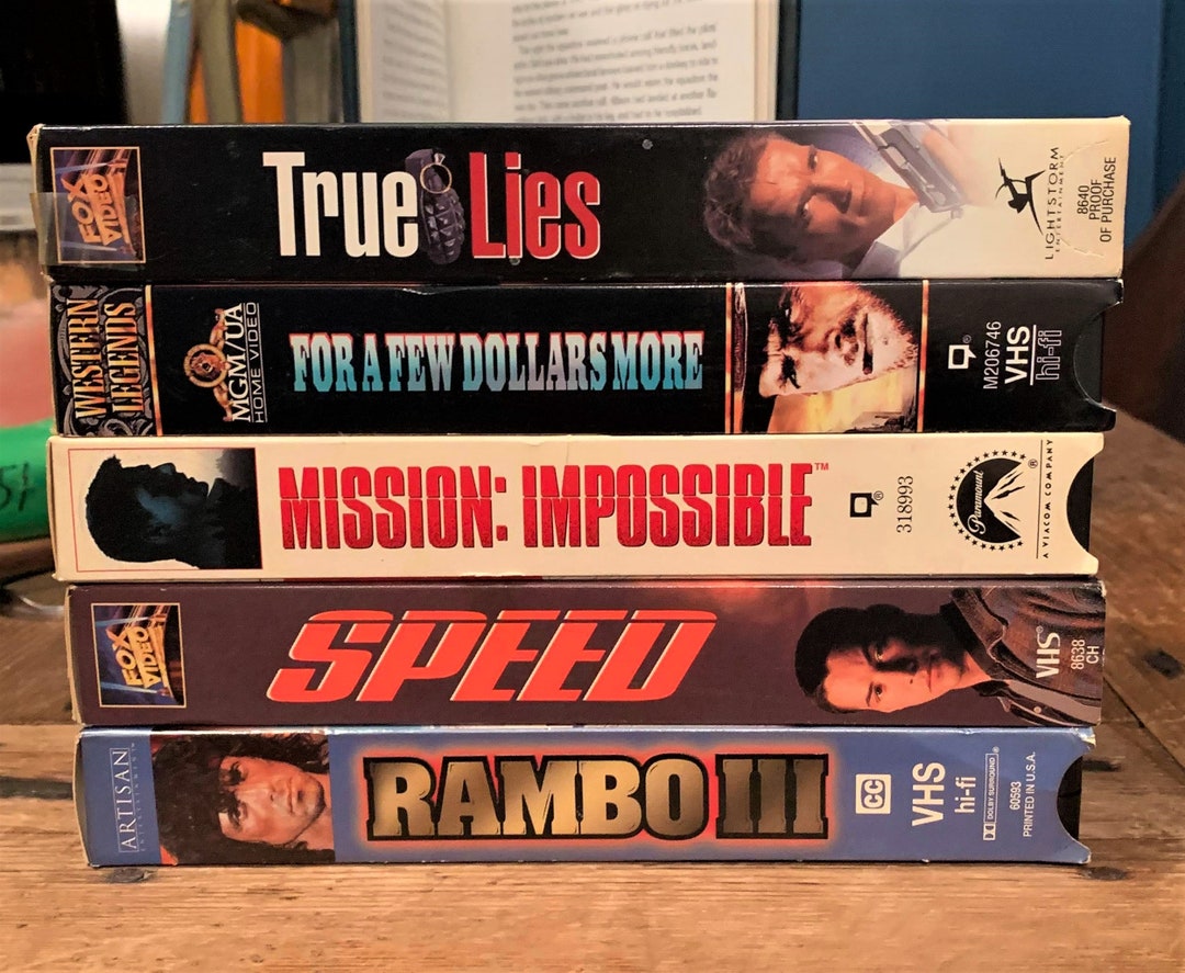 Five Vintage Action VHS Movies Only 20 Dollars Eastwood, Keanu Reeves ...