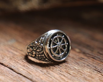 Pirate Skull Ring for Men Made of Sterling Silver 925 Vintage | Etsy