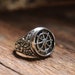 Ship's Wheel Pirate Ring for Men Made of Sterling Silver | Etsy