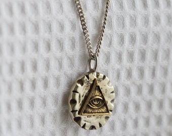 Alchemy Pendant Necklace for Unisex Made of Sterling Silver | Etsy