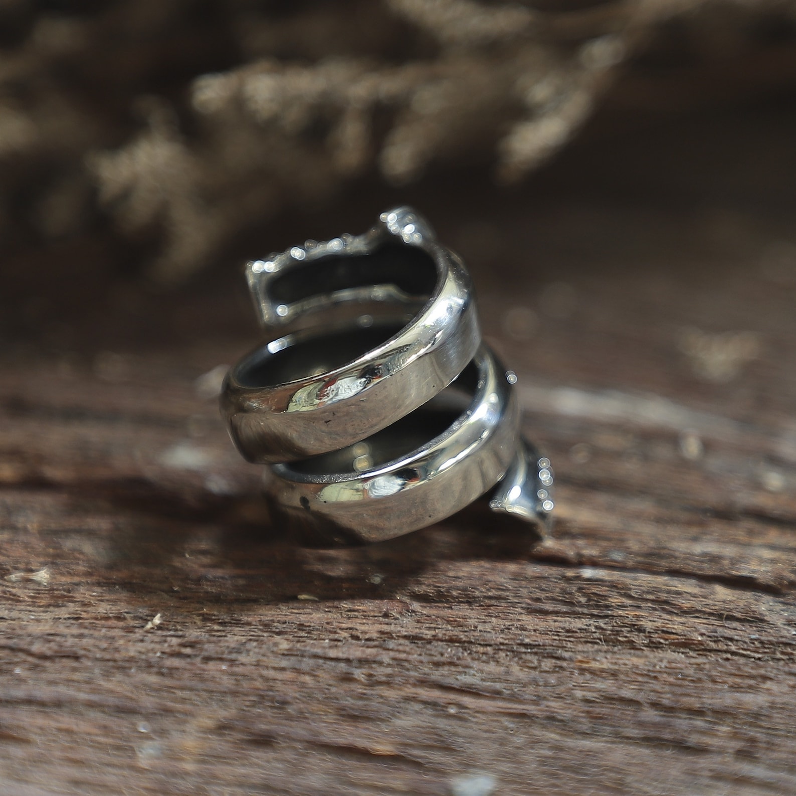 Samurai Sword Ring for Men Made of Sterling Silver 925 Japanese Style ...