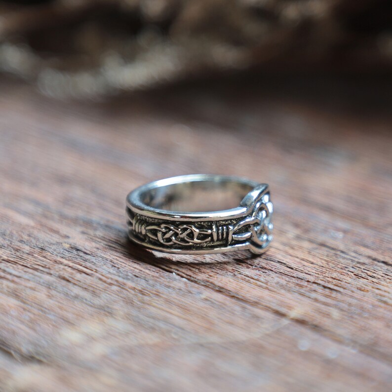 Valknut Viking Ring for Men Made of Sterling Silver 925 Style Odin ...