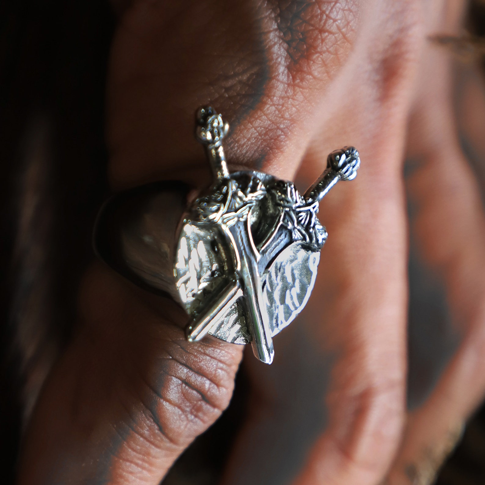 Medieval Sword Ring for Men Made of Sterling Silver 925 Viking - Etsy