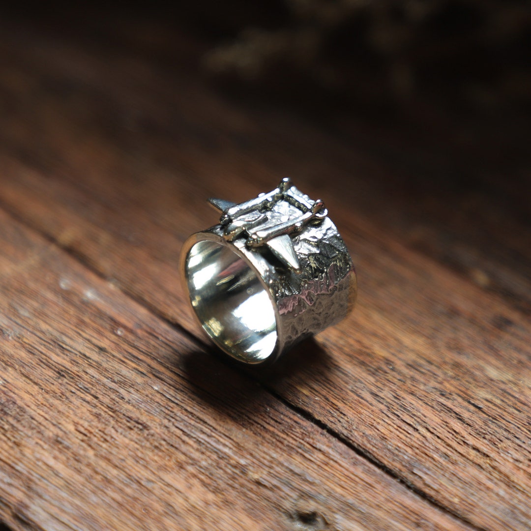 Air Force Fighter Plane Ring for Men Made of Sterling Silver 925 ...