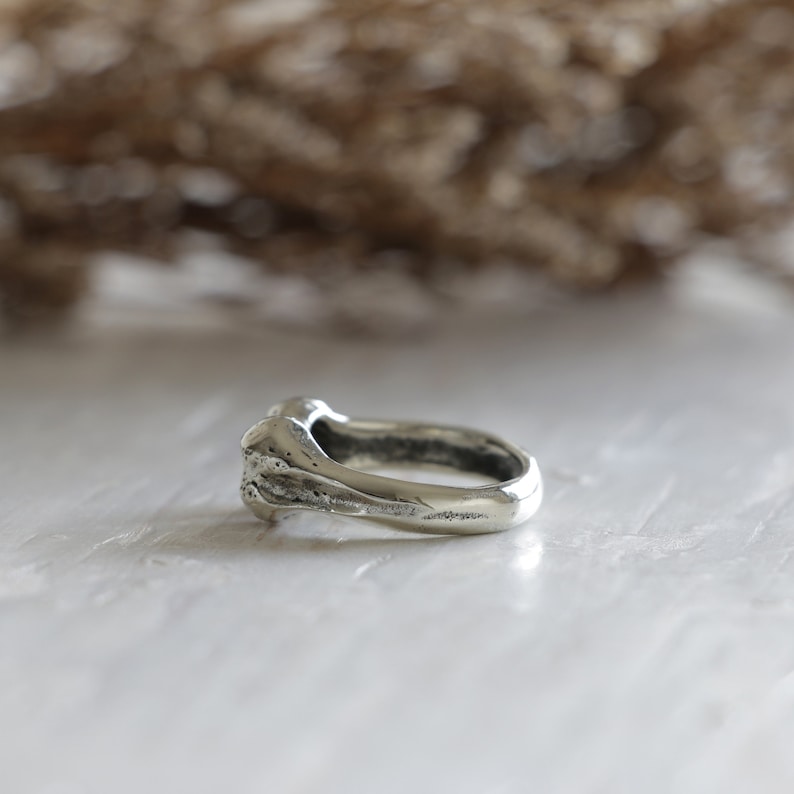 Bone Ring for Unisex Made of Sterling Silver 925 Rock Style - Etsy