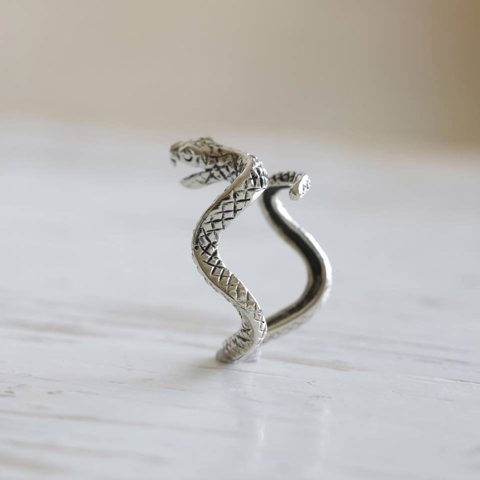 Snake Ring for Women Made of Sterling Silver 925 Ouroboros - Etsy