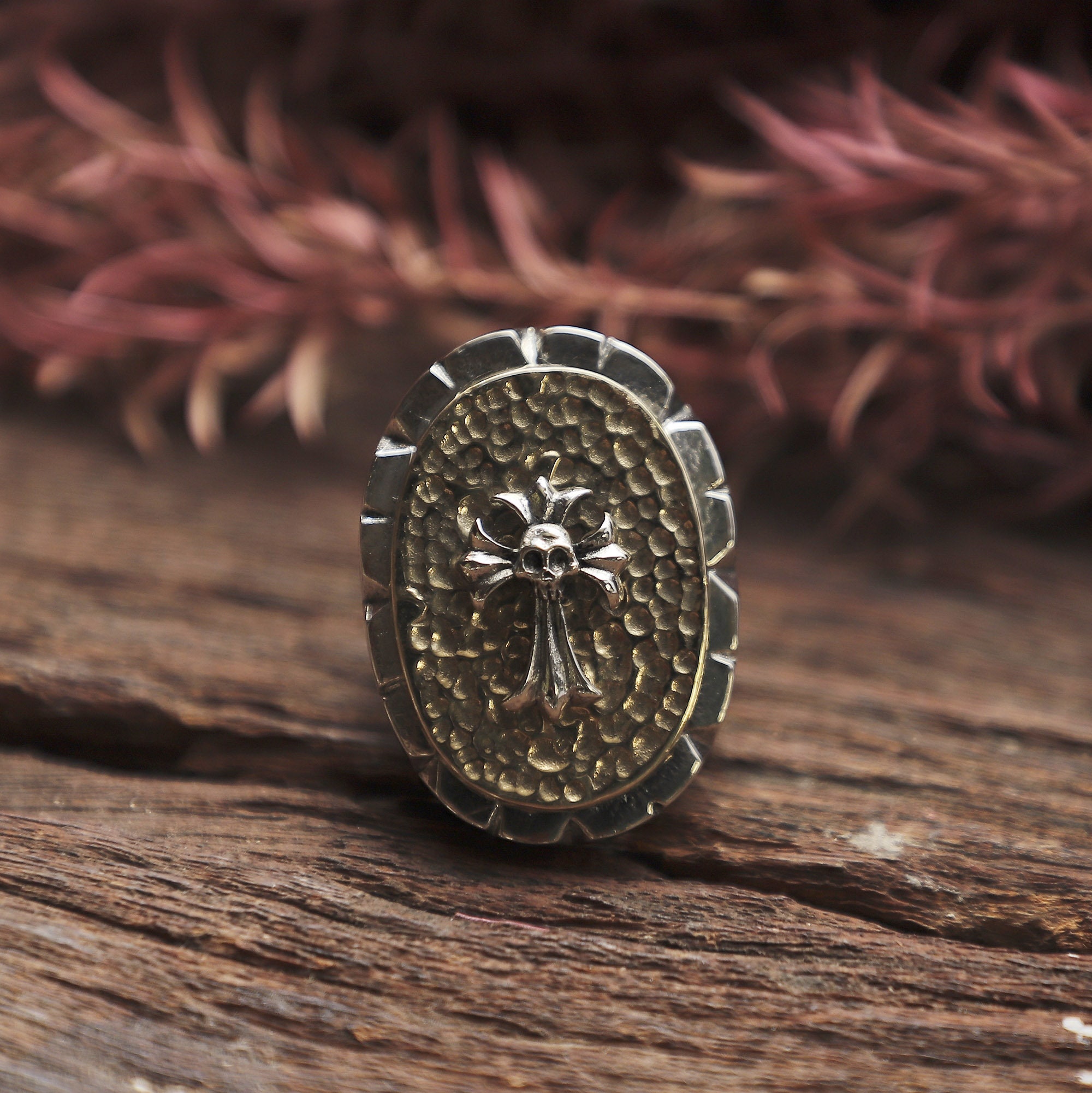 Cross Crucifix Gothic Ring for Men Made of Sterling Silver 925 | Etsy