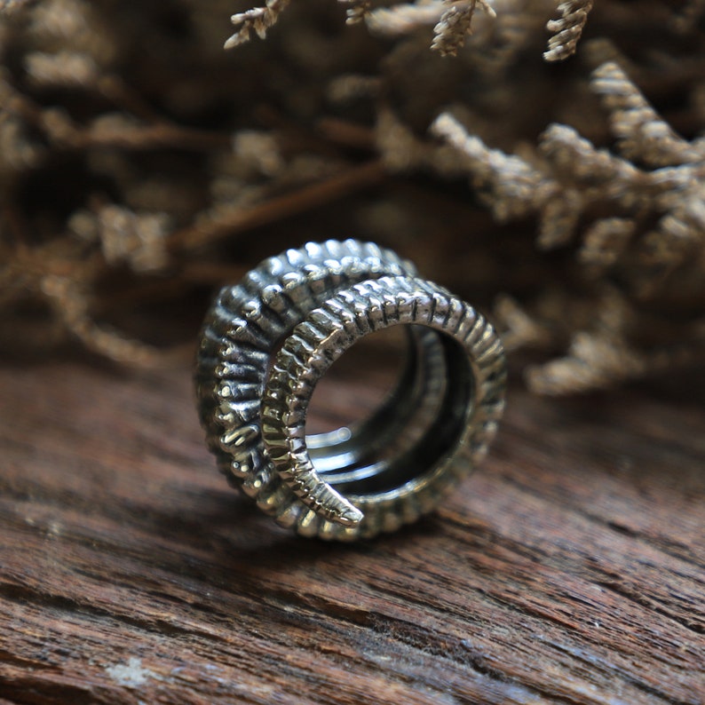 Horned Goat Ring for Men Made of Sterling Silver 925 Satanism | Etsy