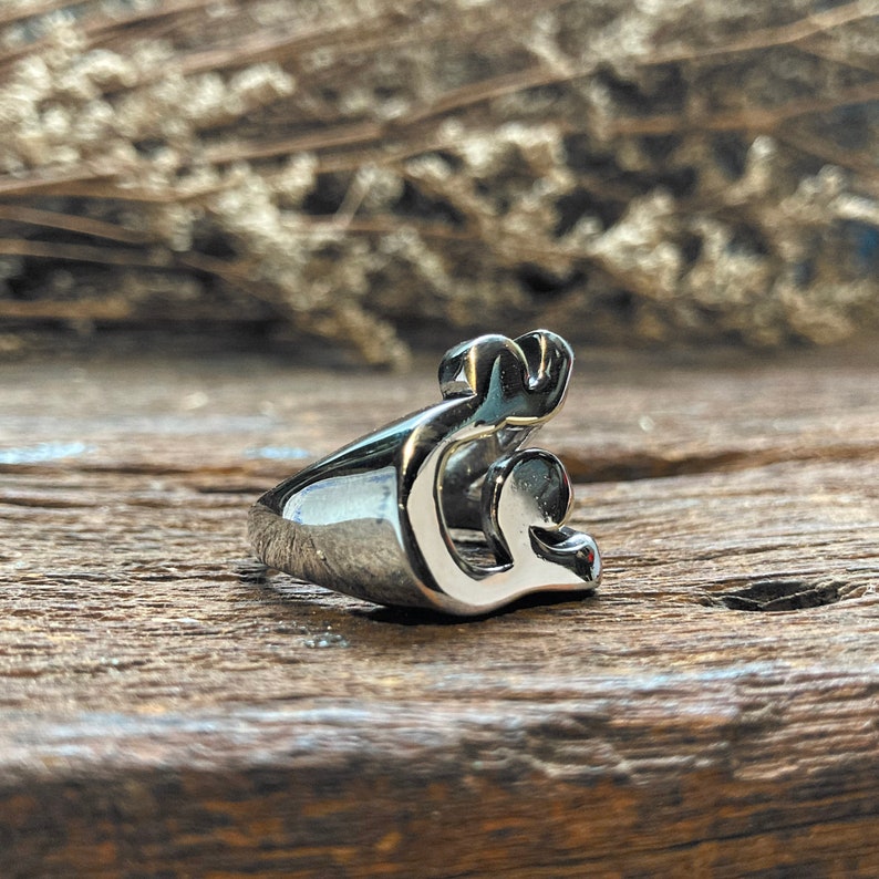 Thai Number 5 Five Ring for Unisex Made of Sterling Silver 925 ...