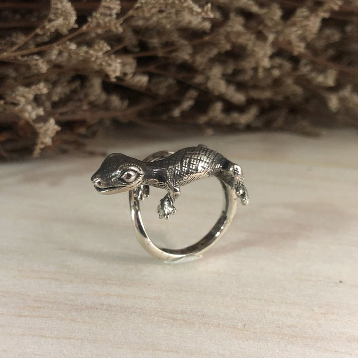 Gecko ring for women made of sterling silver 925 Gift For Her | Etsy