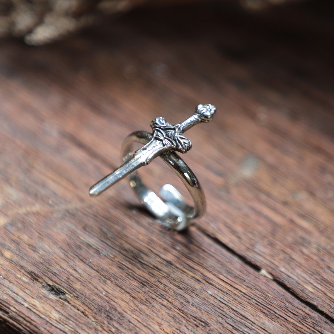 Medieval Sword Ring for Men Made of Sterling Silver 925 Viking - Etsy India