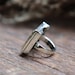 Radio Stereo Ring for Men Made of Sterling Silver 925 Vintage 2 Fingers ...
