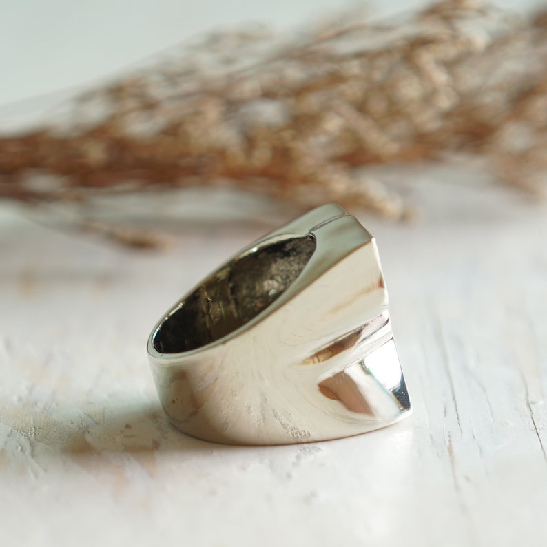 7 Number Seven Ring for Men Made of Sterling Silver 925 Western Style ...