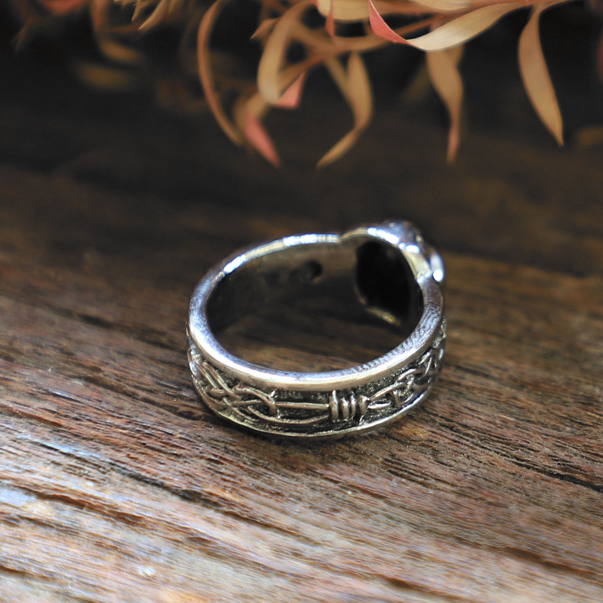 Skull Valknut Viking Ring for Men Made of Sterling Silver 925 | Etsy