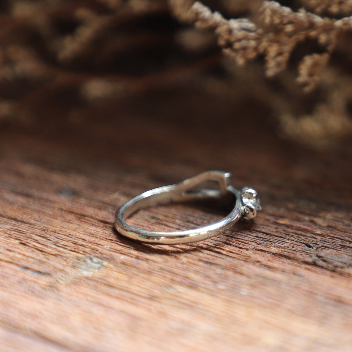 4 Four Skull Ring Custom Number for Women Made of Sterling - Etsy