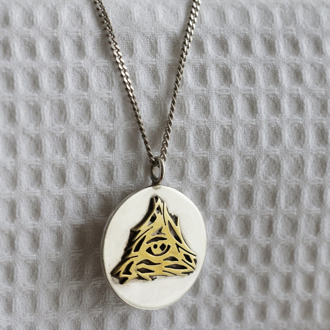 Illuminati Pendant Necklace for Man Made of Sterling Silver 925 and ...
