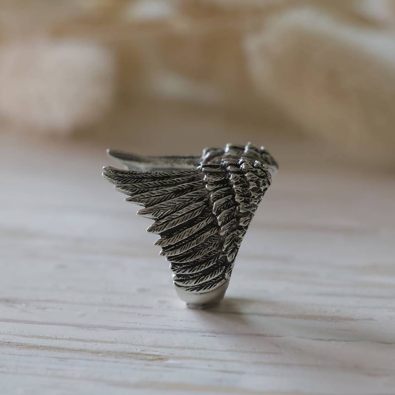 Angel Wings Ring for Women Made of Sterling Silver 925 - Etsy