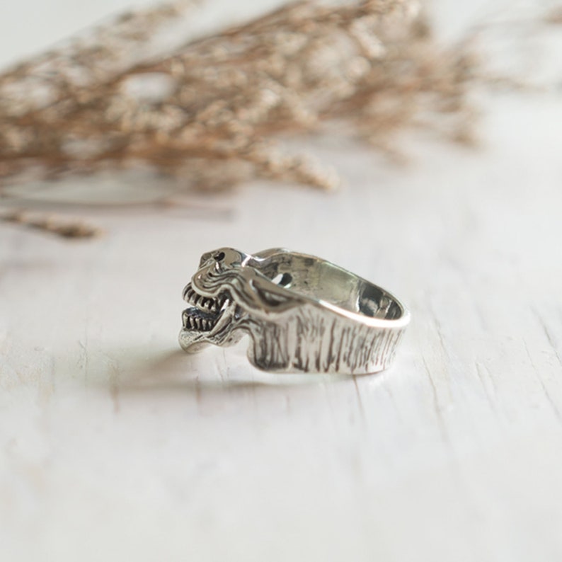 Devil Teeth Smile Ring for Men Made of Sterling Silver 925 - Etsy