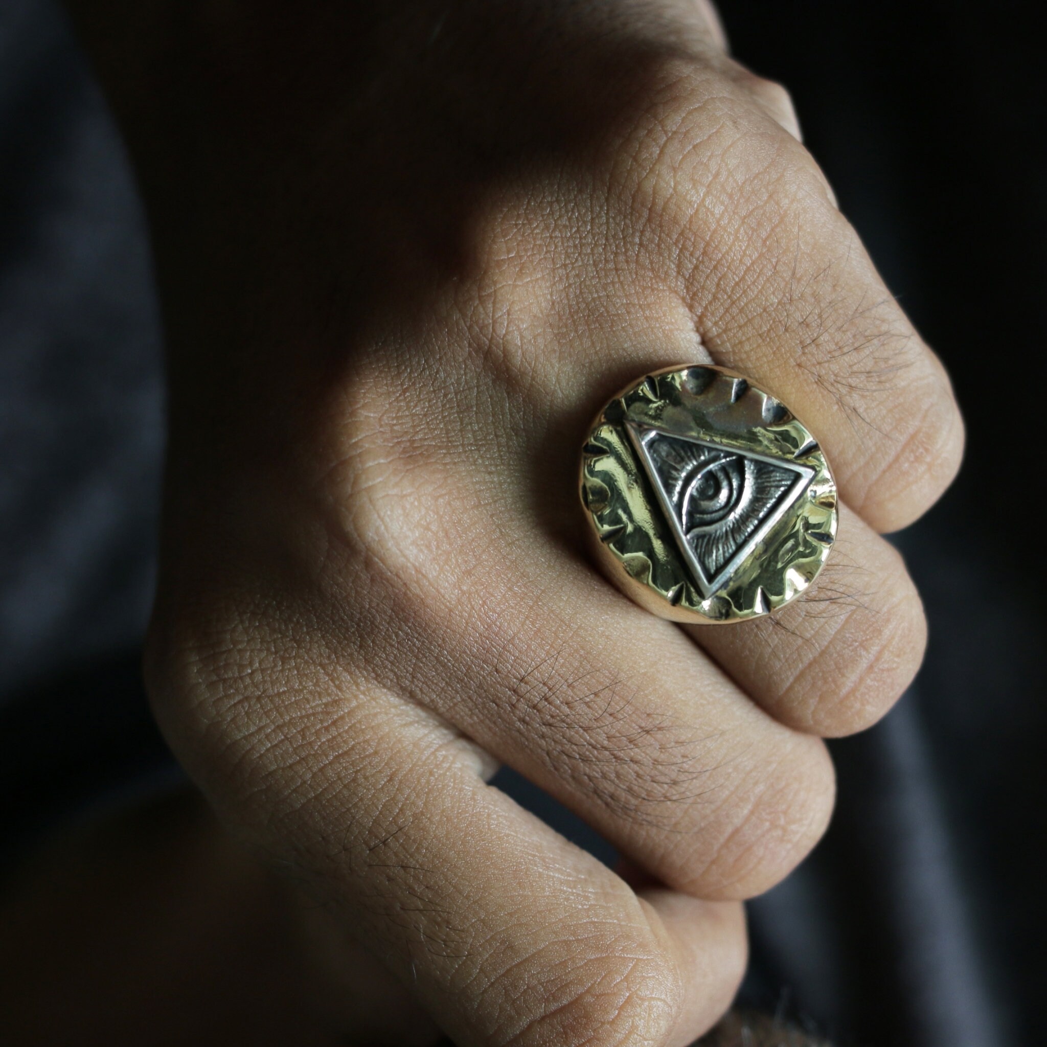 Illuminati Ring for Men Made of Sterling Silver 925 Mexican Style - Etsy