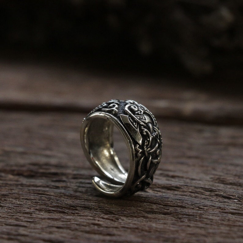 Odin Axe Ax Ring for Men Made of Sterling Silver 925 Viking - Etsy