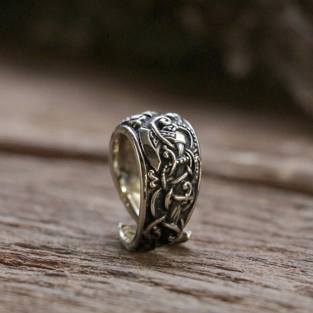 Odin Axe Ax Ring for Men Made of Sterling Silver 925 Viking Style - Etsy