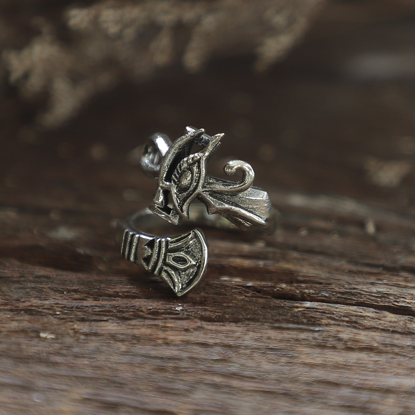 Egyptian Ankh Ring for Men Made of Sterling Silver 925 Biker | Etsy