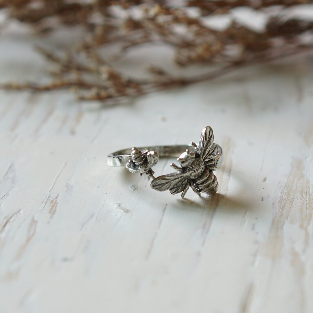 Honey Bee Ring for Girl Made of Sterling Silver 925 Boho Style - Etsy